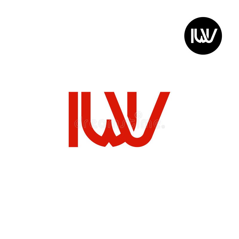 Letter IWV Monogram Logo Design Stock Vector - Illustration of enterprise, logos: 301257464