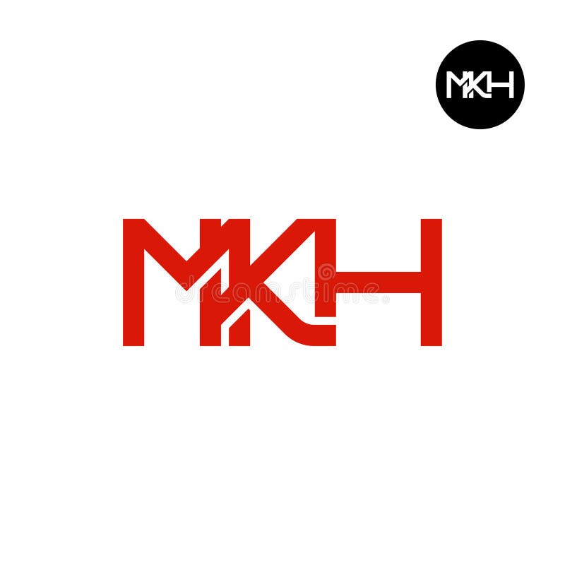 MKH Logo Letter Monogram Design Stock Vector - Illustration of alphabet ...