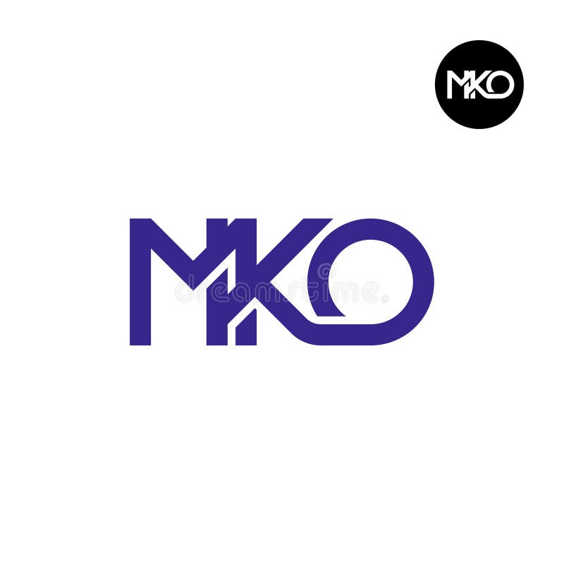 MKO Logo Letter Monogram Design Stock Vector - Illustration of minimal ...