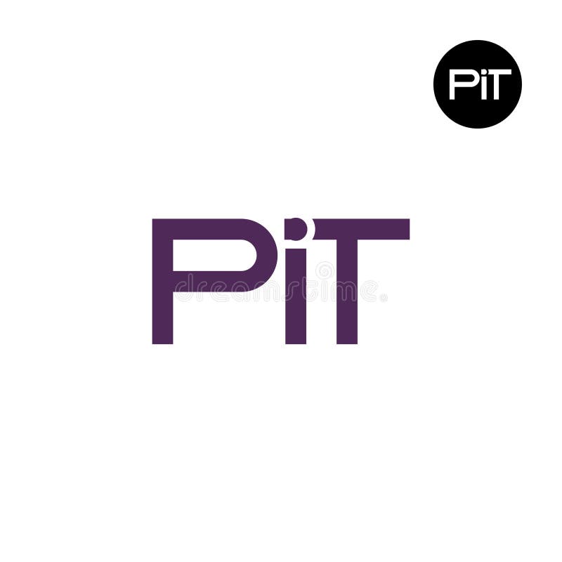PIT Logo Letter Monogram Design Stock Vector - Illustration of brands ...