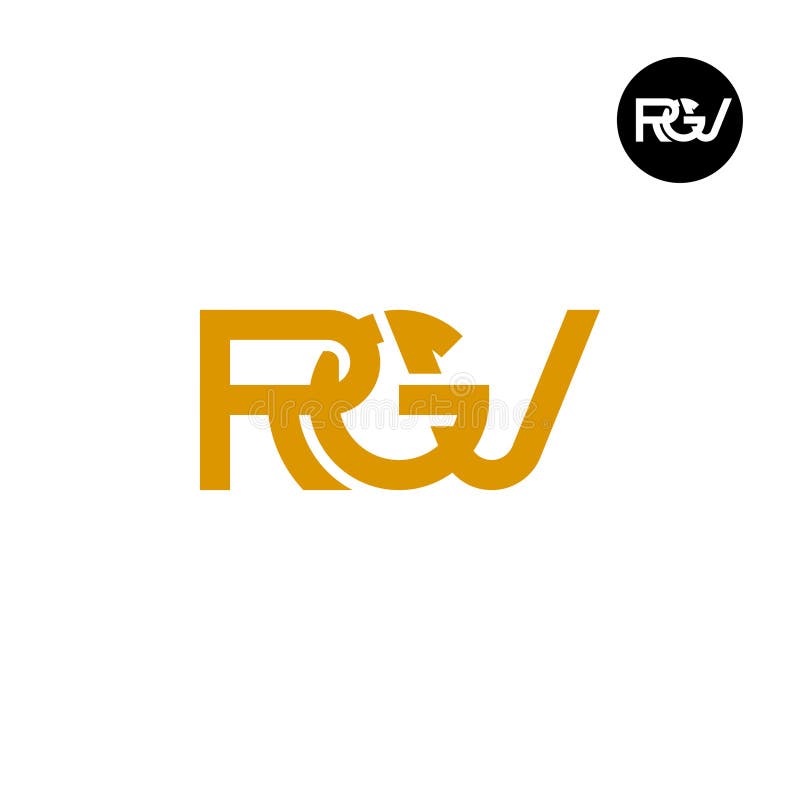 Letter RGV Monogram Logo Design Stock Vector - Illustration of modern ...