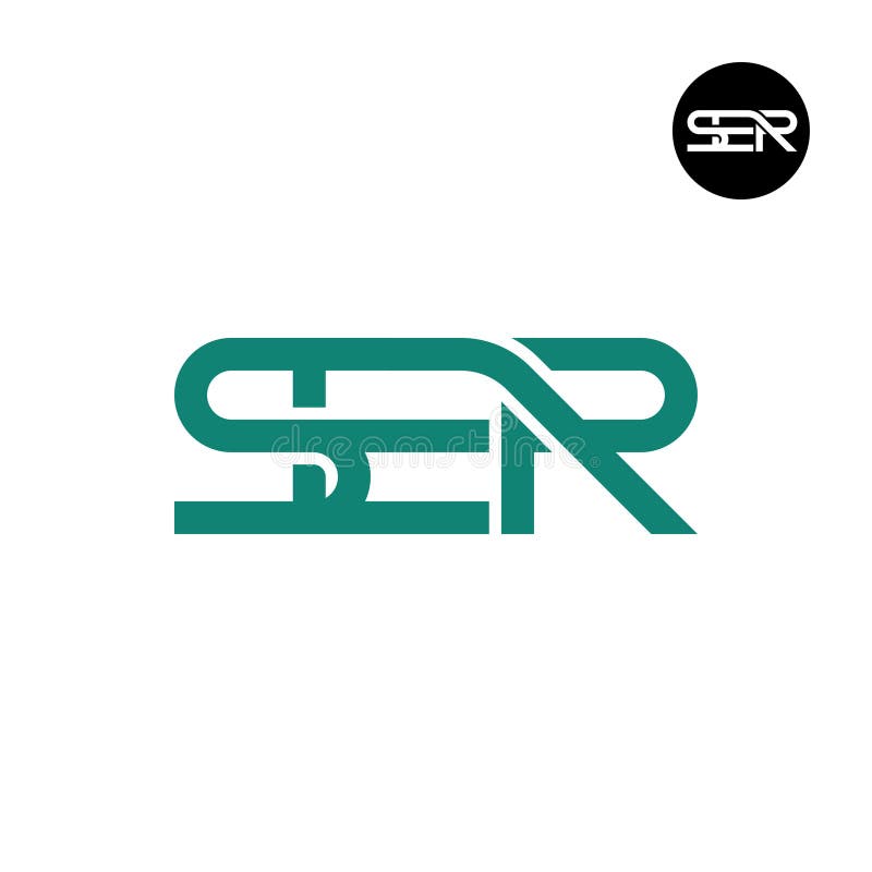 SER Logo Letter Monogram Design Stock Vector - Illustration of ...