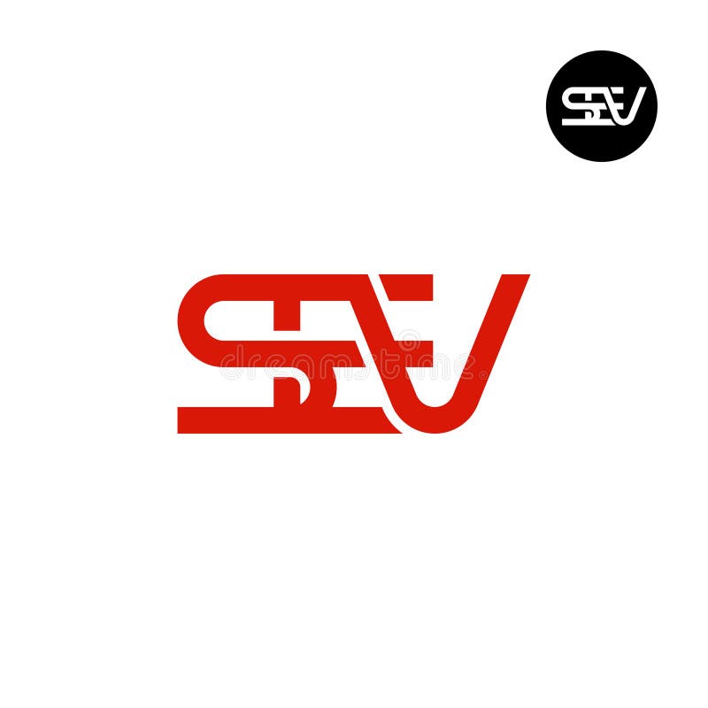SEV Logo Letter Monogram Design Stock Vector - Illustration of logotype ...
