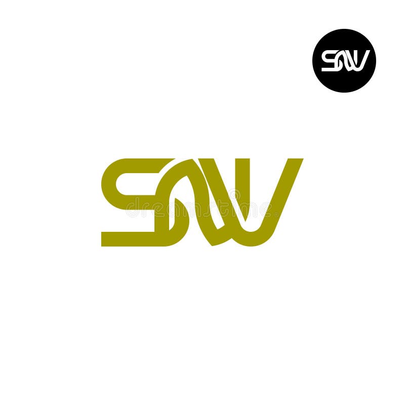 Letter SNV Monogram Logo Design Stock Vector - Illustration of brands ...