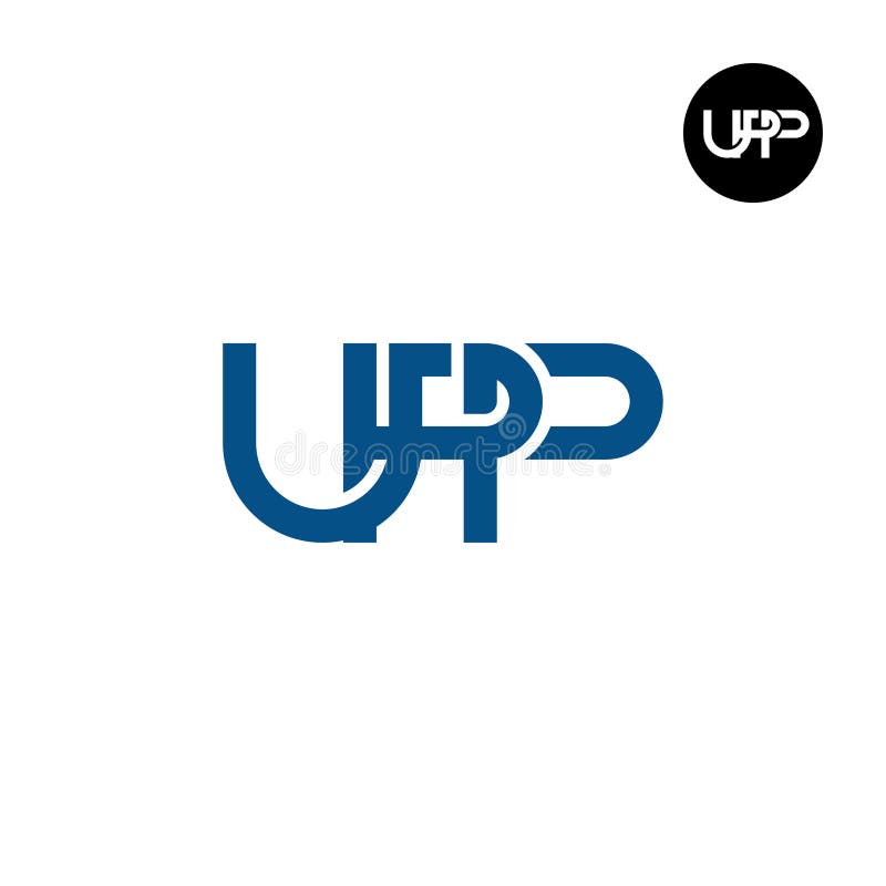 UPP Logo Letter Monogram Design Stock Vector - Illustration of designs ...