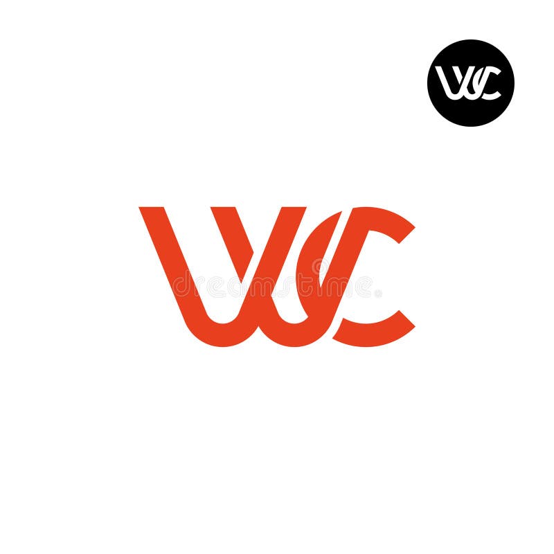 Letter VVC or WC Monogram Logo Design Stock Vector - Illustration of ...