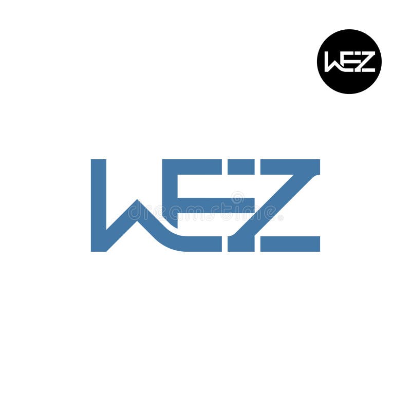 WEZ Logo Letter Monogram Design Stock Vector - Illustration of logos ...