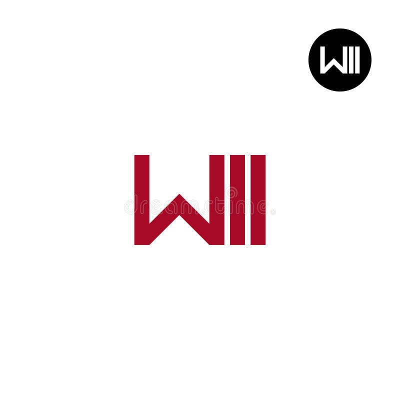 WII Logo Letter Monogram Design Stock Vector - Illustration of ...