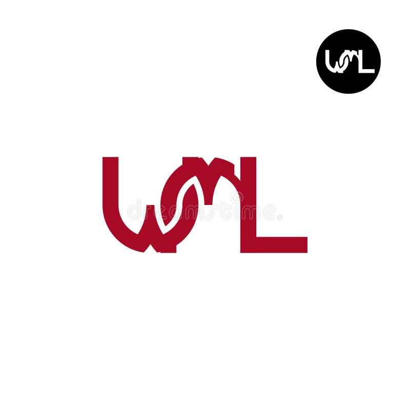 Letter WML Monogram Logo Design Stock Vector - Illustration of venture ...