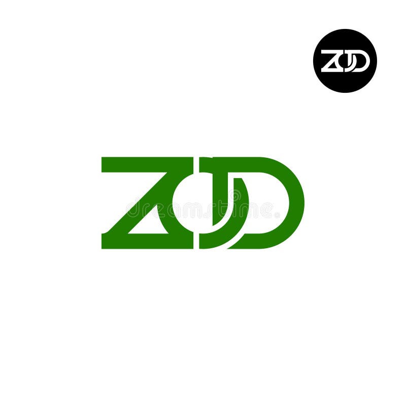 Letter ZOD Monogram Logo Design Stock Vector - Illustration of alphabet ...