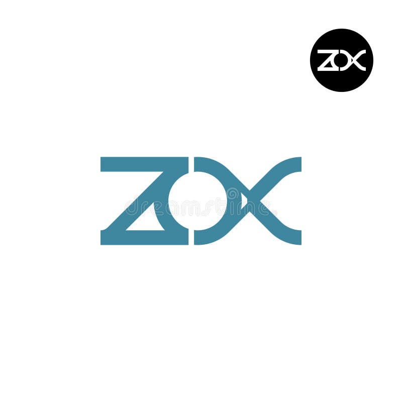 Letter ZOX Monogram Logo Design Stock Vector - Illustration of alphabet ...