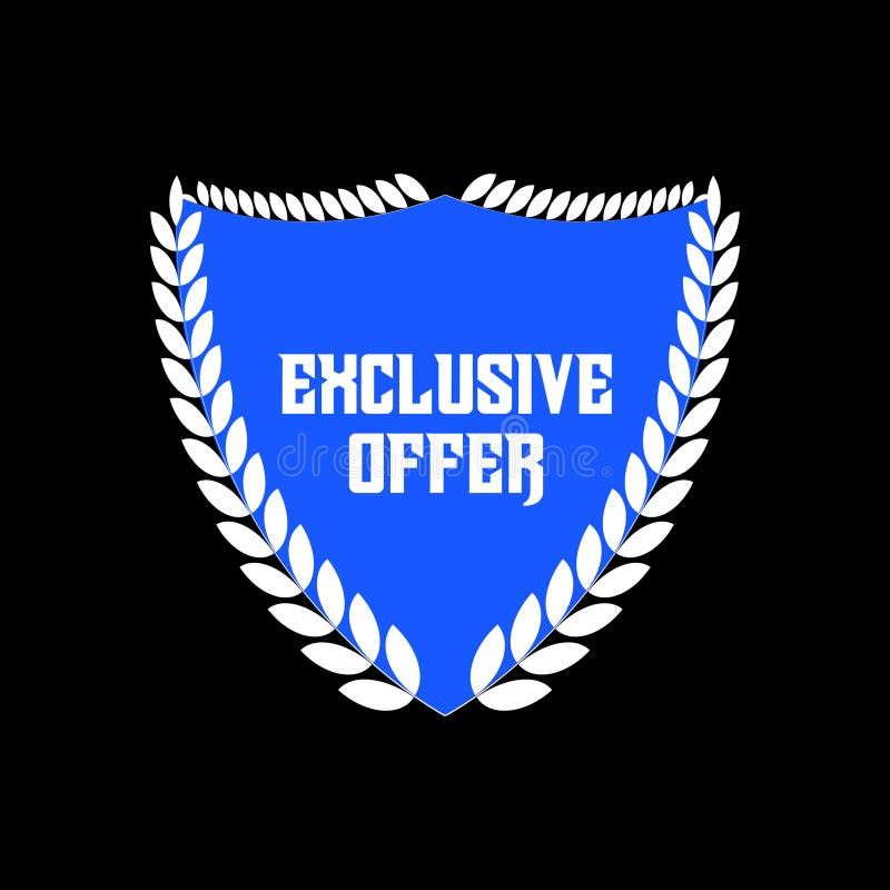 Exclusive Offer Label, Badge. Shop Now. Vector Stock Illustration ...