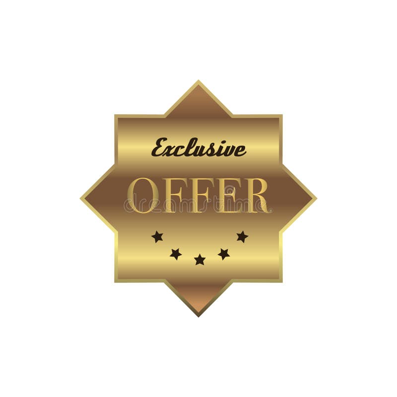 Stamps for exclusive sales stock vector. Illustration of discount ...