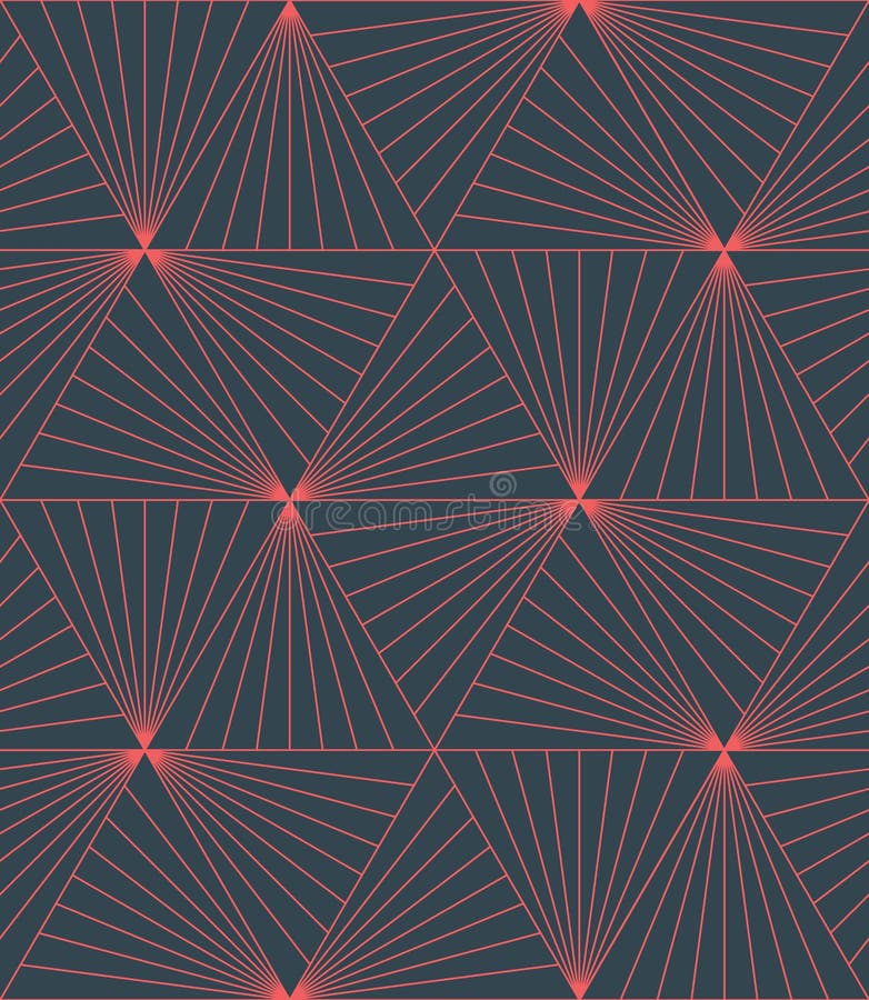 Exclusive Outline Triangles Seamless Pattern Trend Vector Abstract ...