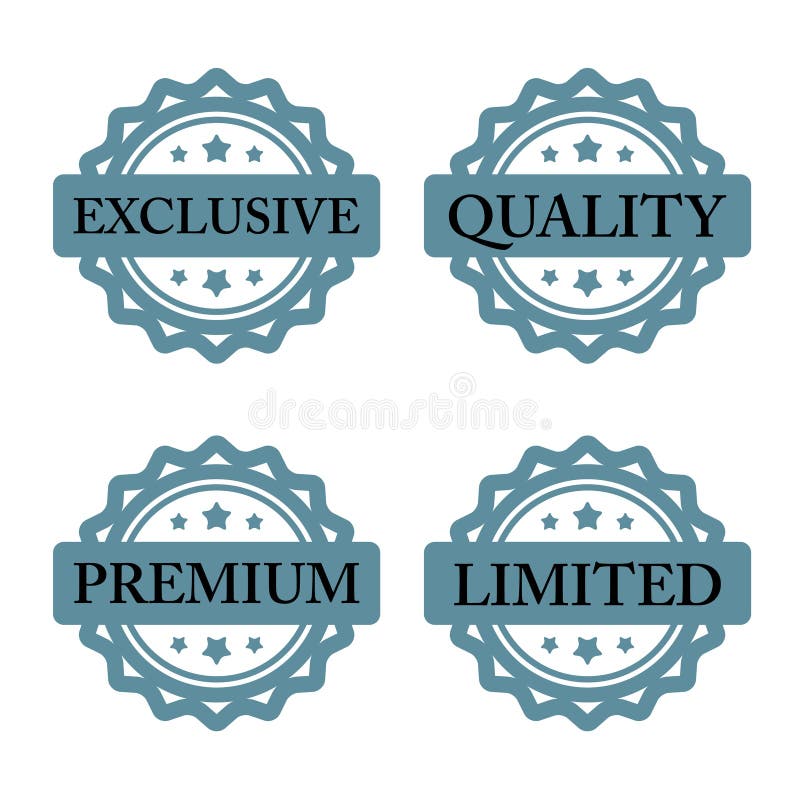 Exclusive Premium Quality Best Choice since Label Stock Vector ...