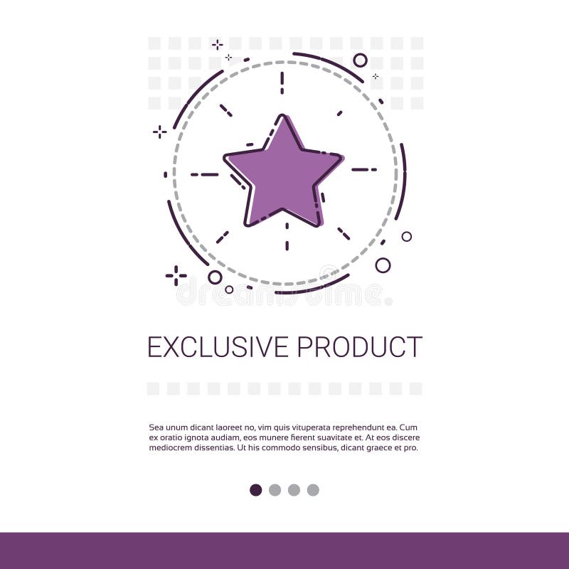 Exclusive Product Shopping Banner with Copy Space Stock Vector ...