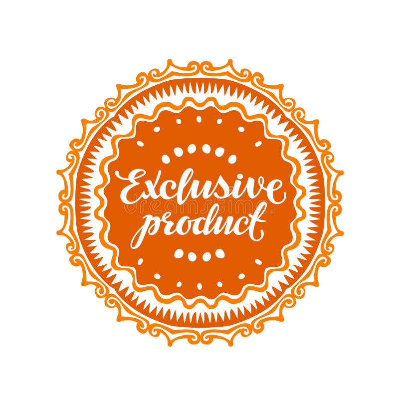 Exclusive Product. Vector Illustration Stock Vector - Illustration of ...