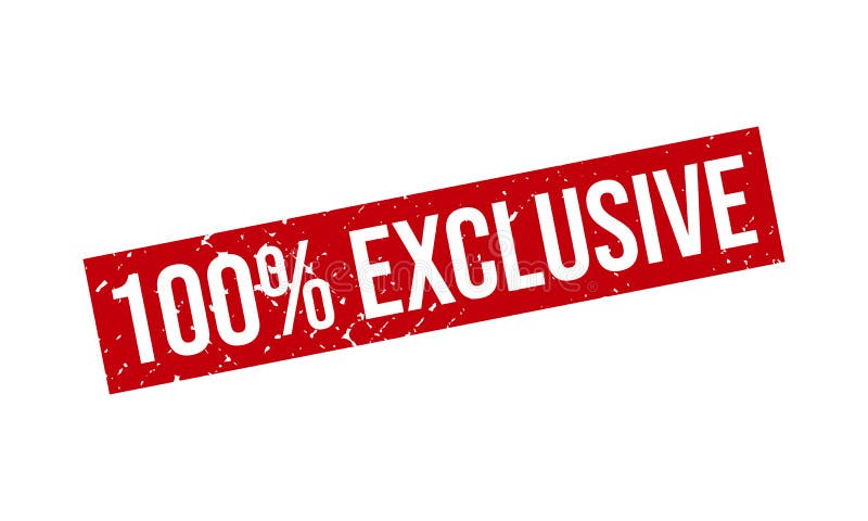 100 Exclusive Rubber Stamp. 100 Exclusive Grunge Stamp Seal Vector ...