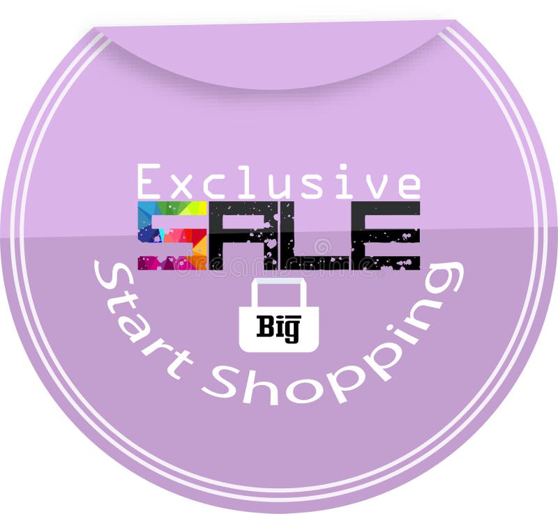 Exclusive Sale for You Design Stock Illustration - Illustration of ...