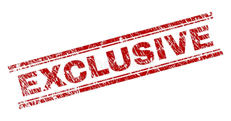 Scratched Textured EXCLUSIVE Stamp Seal Stock Vector - Illustration of ...