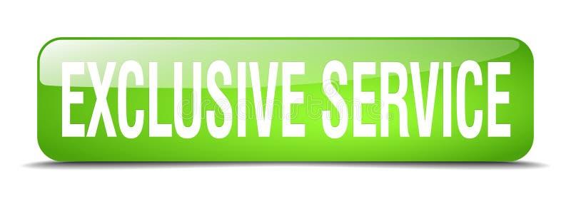 Exclusive service button stock vector. Illustration of graphic - 119893665