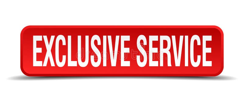 Exclusive service button stock vector. Illustration of icon - 121127049