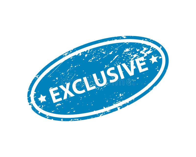Exclusive Sign Sticker. Stamp Vector Texture. Stock Vector ...