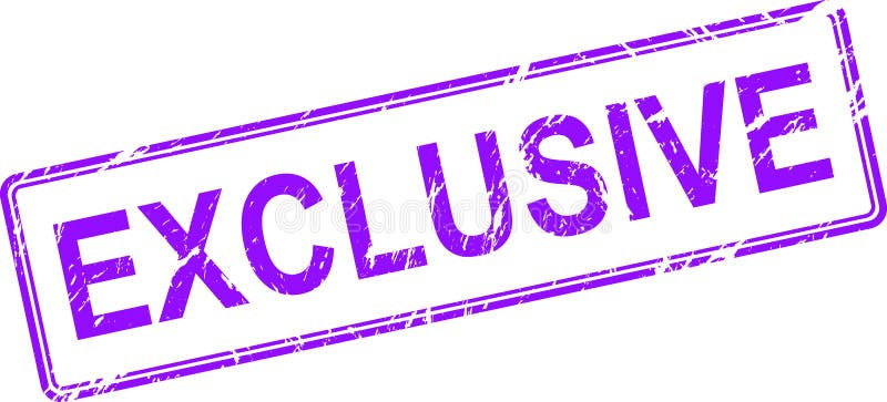 Exclusive stamp stock vector. Illustration of paper - 123624290