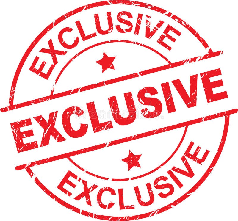 Exclusive stamp stock vector. Illustration of news, icon - 123632912