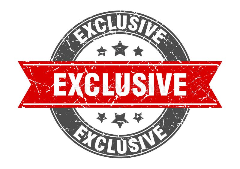 Exclusive stamp stock vector. Illustration of isolated - 29418091