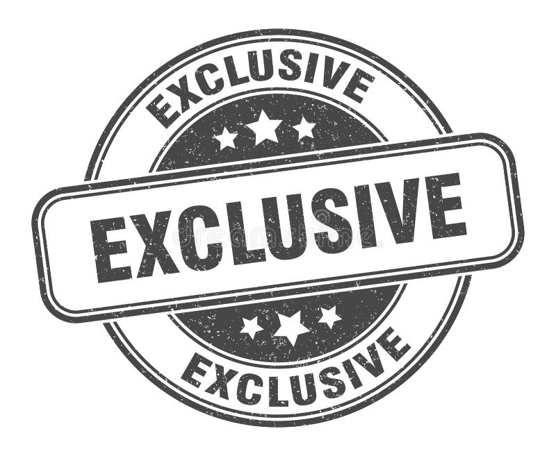Exclusive Stamp. Exclusive Round Grunge Sign Stock Vector ...