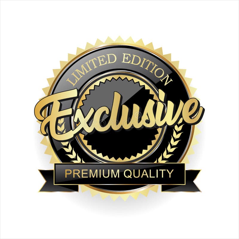 Exclusive Stamp Round Label Stock Vector Illustration Stock Vector ...