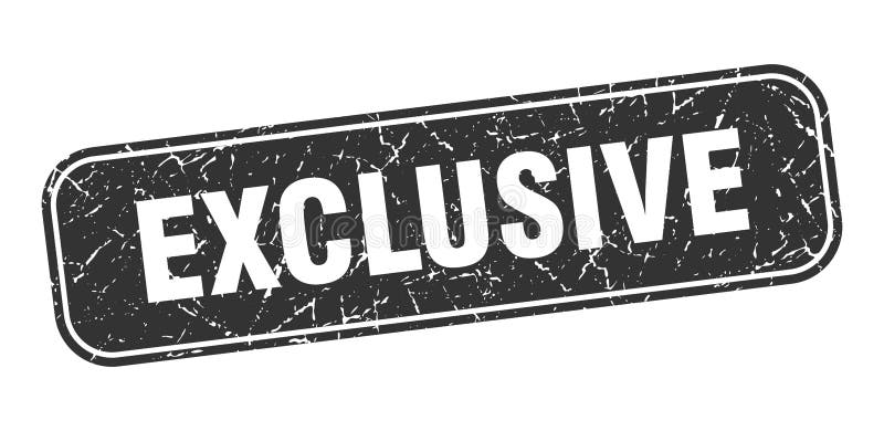 Exclusive Stamp. Exclusive Square Grungy Isolated Sign Stock Vector ...