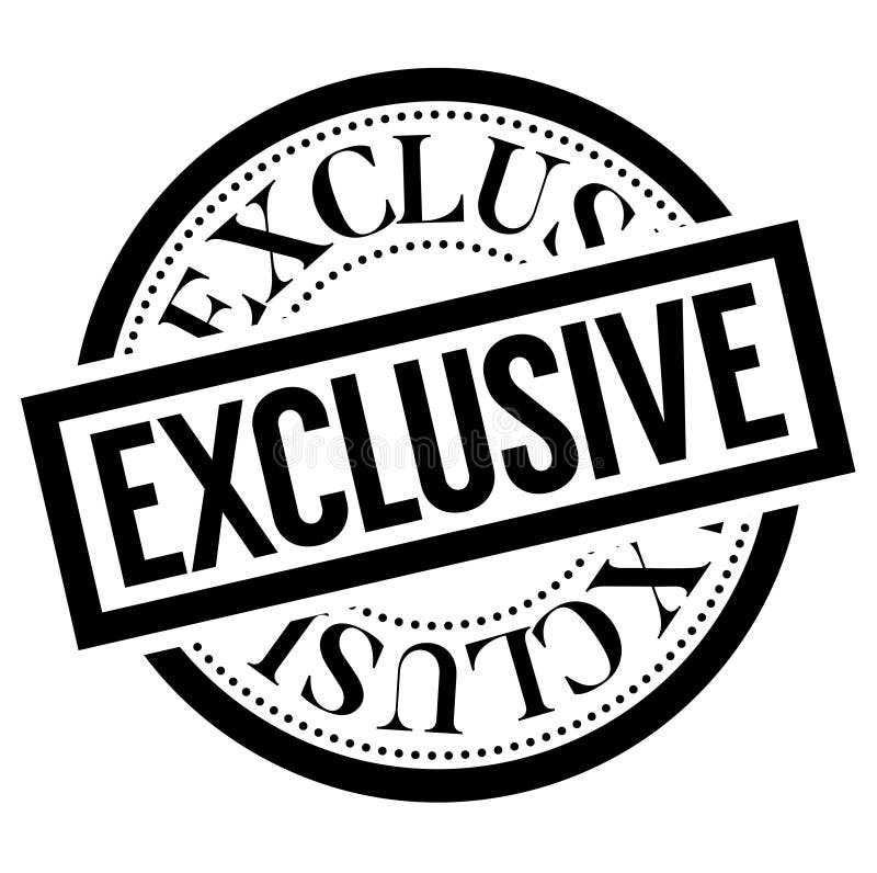 Exclusive stamp stock vector. Illustration of message - 17012788