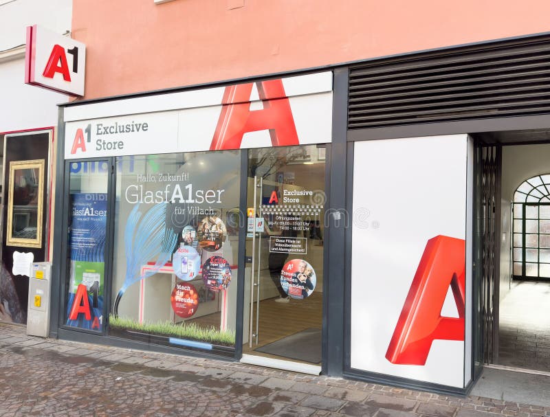 A1 Exclusive Store Exterior with Large a Logo and Glasfa1ser Signage in ...