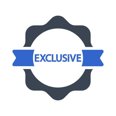 Exclusive tag, label icon stock vector. Illustration of sticker - 198403285