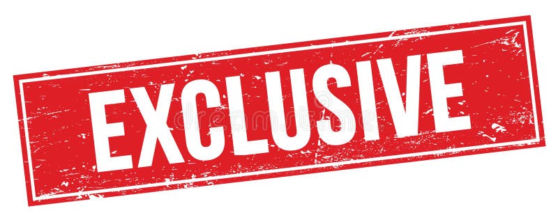 EXCLUSIVE Text on Red Grungy Rectangle Stamp Stock Illustration ...