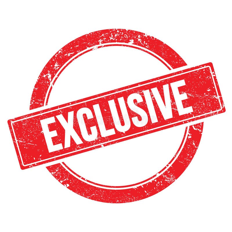 EXCLUSIVE Text on Red Grungy Round Stamp Stock Illustration ...