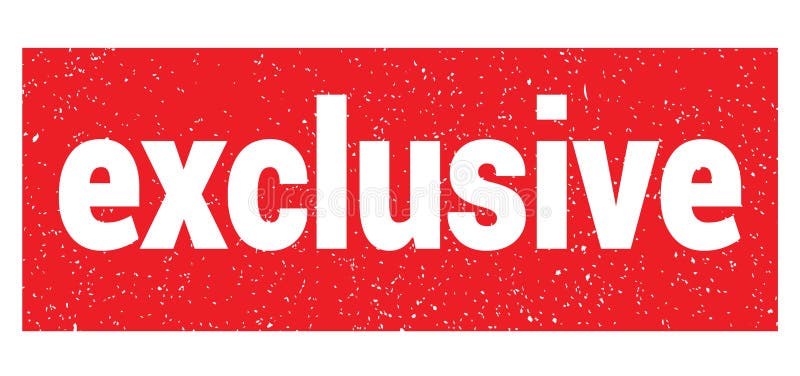 Exclusive Text Written on Red Stamp Sign Stock Illustration ...