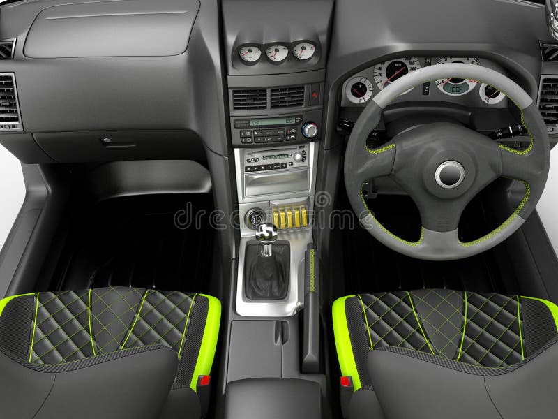 Exclusive Tuning Project for the Interior of a Sports Car. Interior ...
