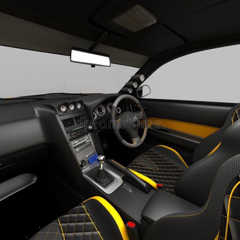 Exclusive Tuning Project for the Interior of a Sports Car. Interior ...