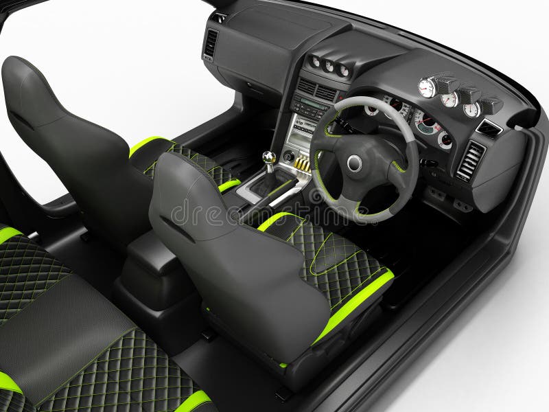 Exclusive Tuning Project for the Interior of a Sports Car. Interior ...