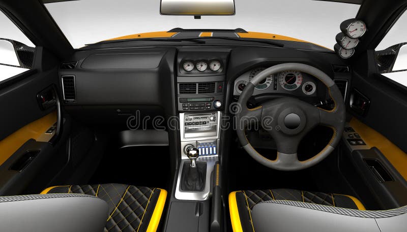 Exclusive Tuning Project for the Interior of a Sports Car. Interior ...