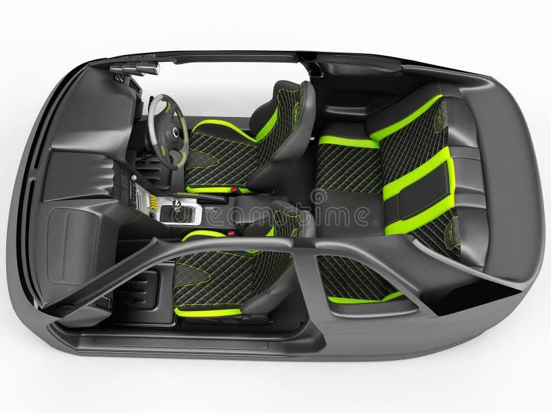 Exclusive Tuning Project for the Interior of a Sports Car. Interior ...