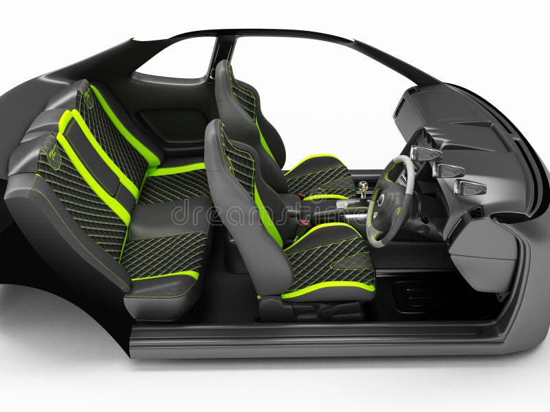 Exclusive Tuning Project for the Interior of a Sports Car. Interior ...