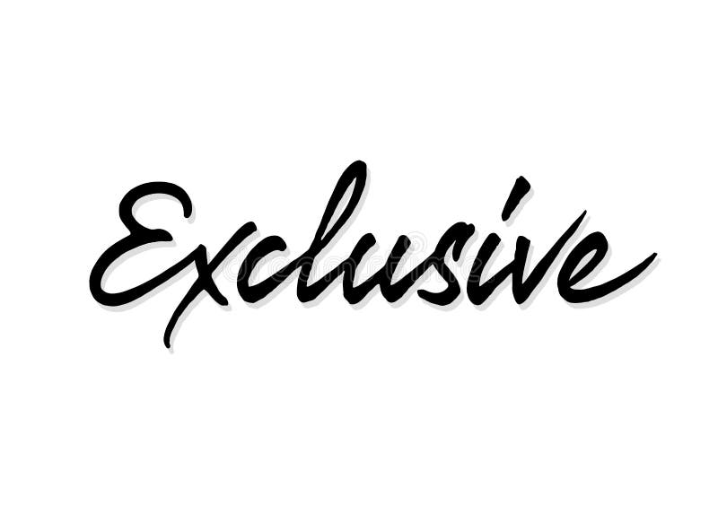 Exclusive vector lettering stock vector. Illustration of label - 137729655