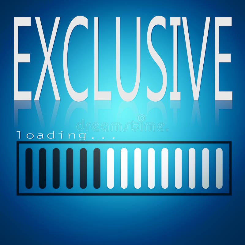 Exclusive Word with Green Sign Board Isolated Stock Illustration ...