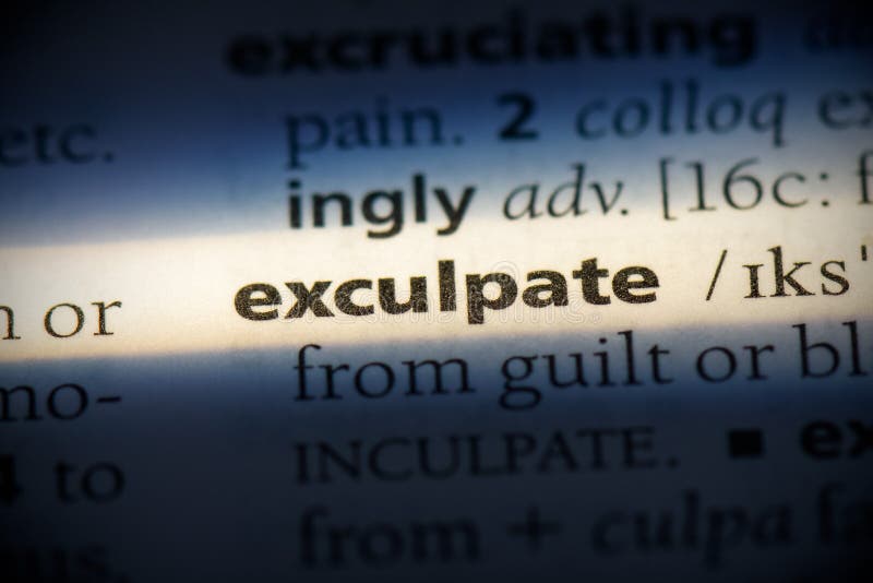 Exculpate stock photo. Image of focus, highlight, info - 161578736