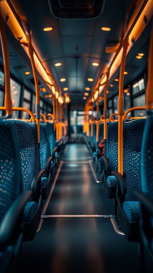 Excursion Bus, Unoccupied Seat, Potential for a Tranquil Travel ...