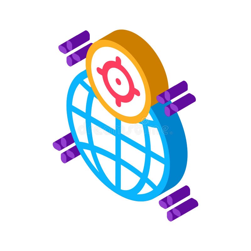 Excursion Destination Isometric Icon Vector Illustration Stock Vector ...